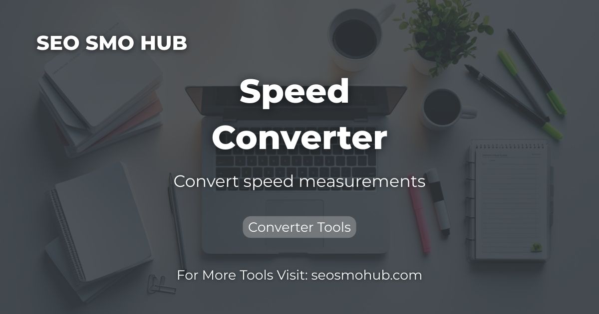Free Speed Units Converter – Introduction to Speed Units Speed...